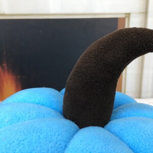 Blue Pumpkin Pillow, Halloween Decor, Throw Pillow, Fleece Pillow ...