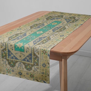 Aztec Design Runner, Impessive Table Runner, Washable Table Scarf ...