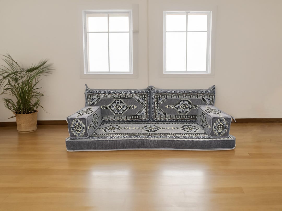 Majlis Seating Set, Modular Sofa, Arabic Seating, Sofa With Ottoman ...