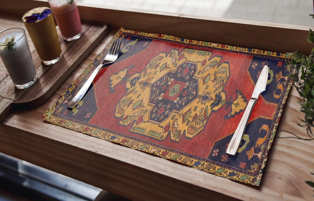 Party Decor Placemats, Aztec Design Placemats, Waterproof Placemats ...