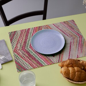 Decorative Turkish Placemats, Kilim Pattern Tableware, Durable ...