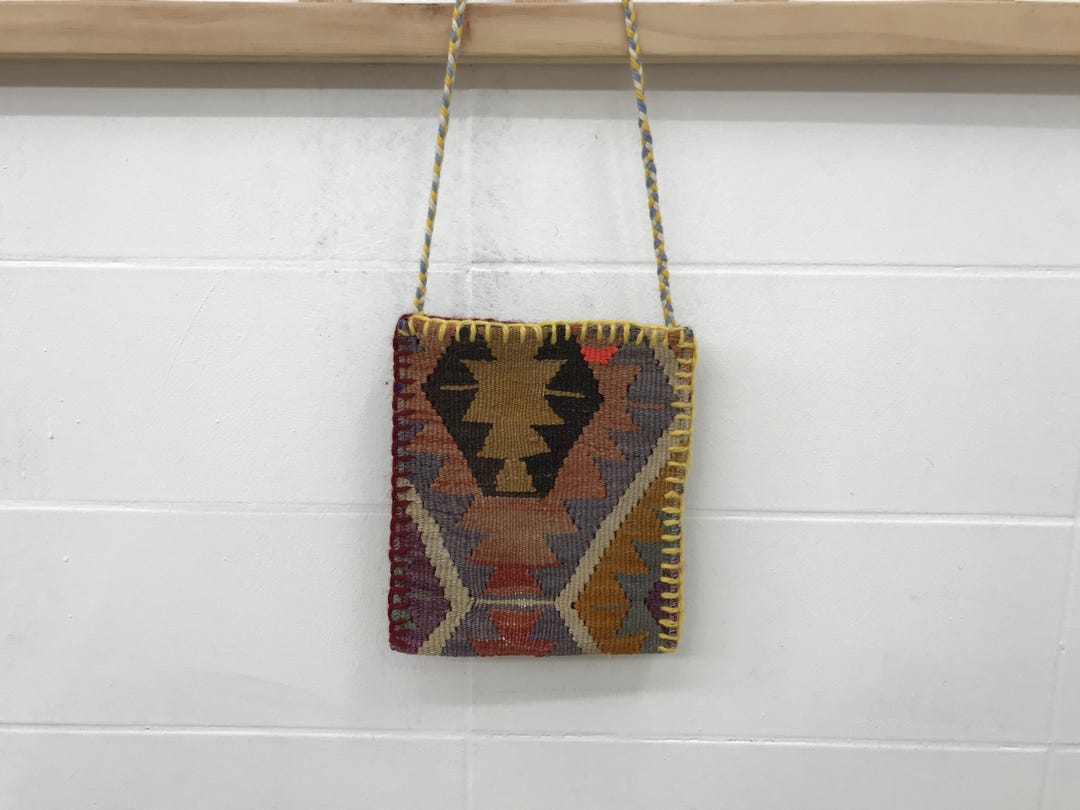 Women Kilim Bag, Workout Pouch Bag, Cell Phone Bag, Crossbody Chest Bag ...