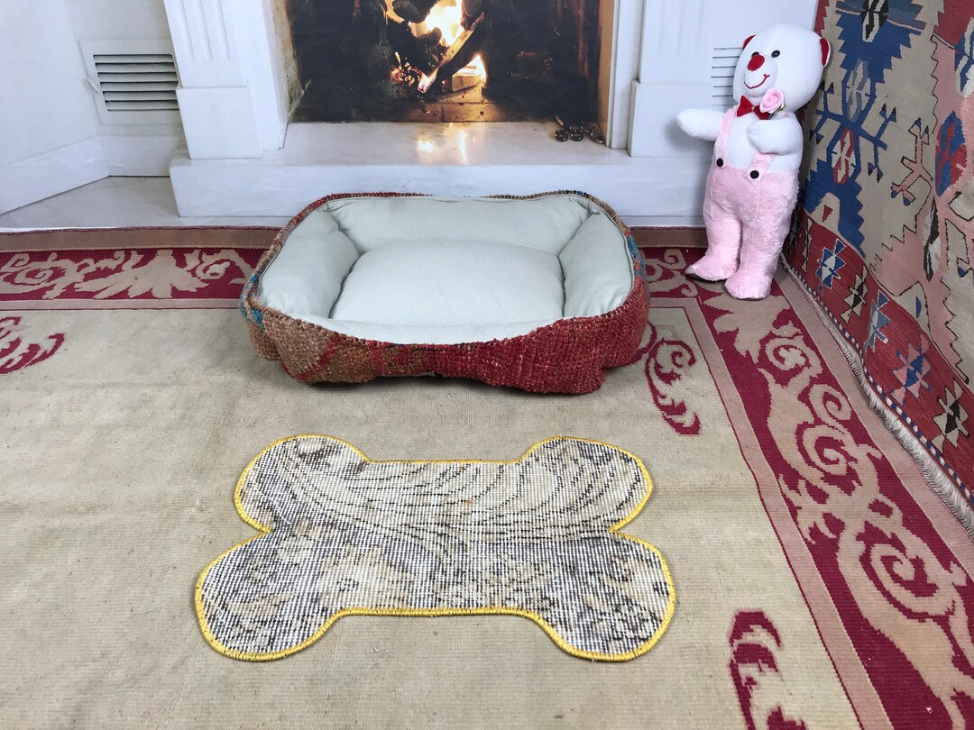Dog Mat for Food, Bone Shaped Placemat, Dog Mat Indoor, Kitty Gifts ...