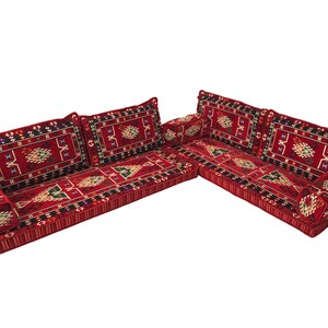 Floor Cushion Set, Arabic Sofa Set, Rest Room Decor, Sofa With Foam ...