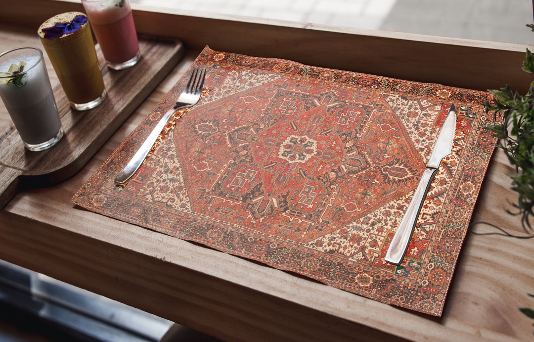 Oriental Rug Style, Kitchen Table Mats, Decorative Placemats ...