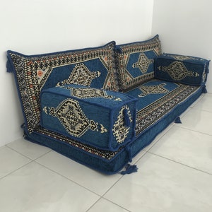 Floor Sofa Set, Arabic Majlis, Modular Sofa, Navy Blue Sofa, Reading ...