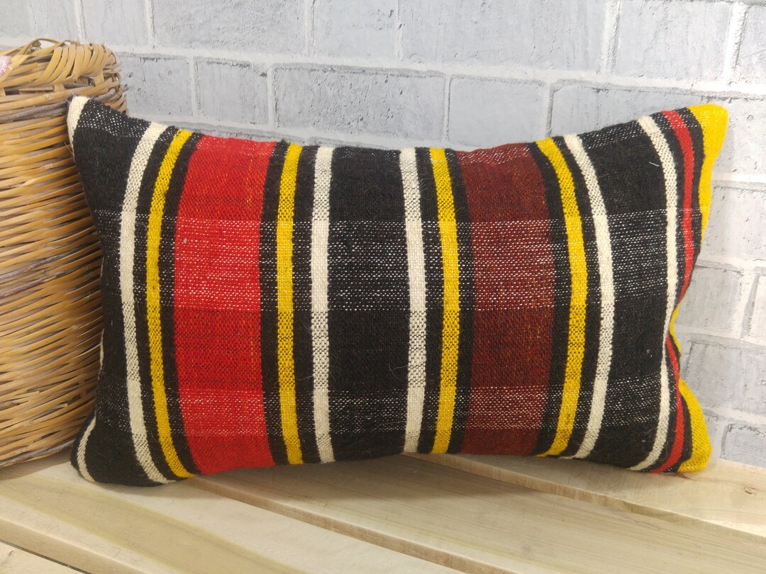 Basic Kilim Pillow, Kelim Pillow, 12 X 20'' Pillow, Floor Kilim Pillow ...