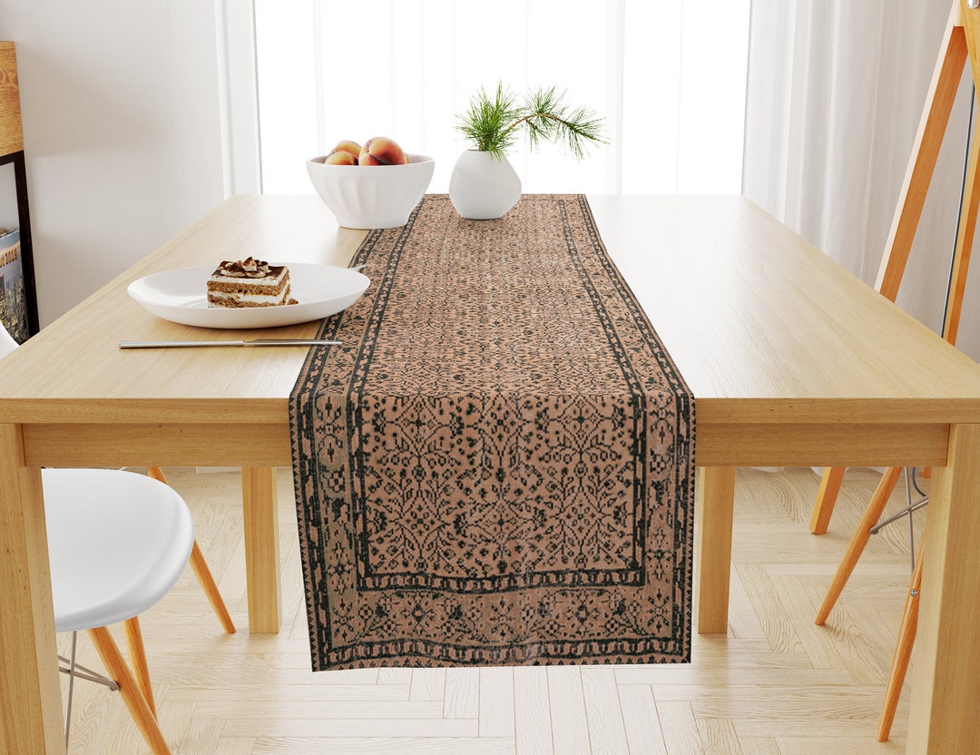 Artisanal Table Scarf, Magnificient Table Sheet, Turkish Design Table ...