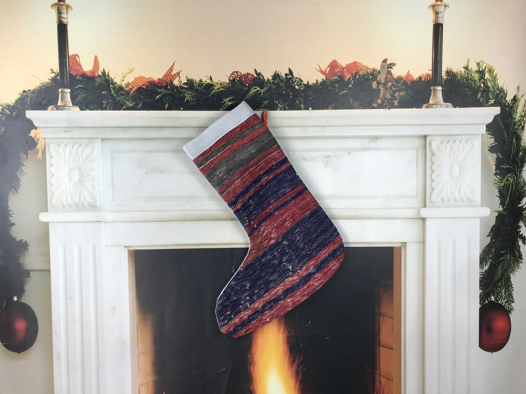 Heirloom Stocking, Handmade Stocking, Whimsical Stocking, Granny Gift ...