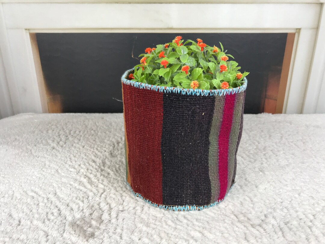Flower Pot Cover, Hanging Pot Holder, Air Plant Basket, Mini Baskets ...