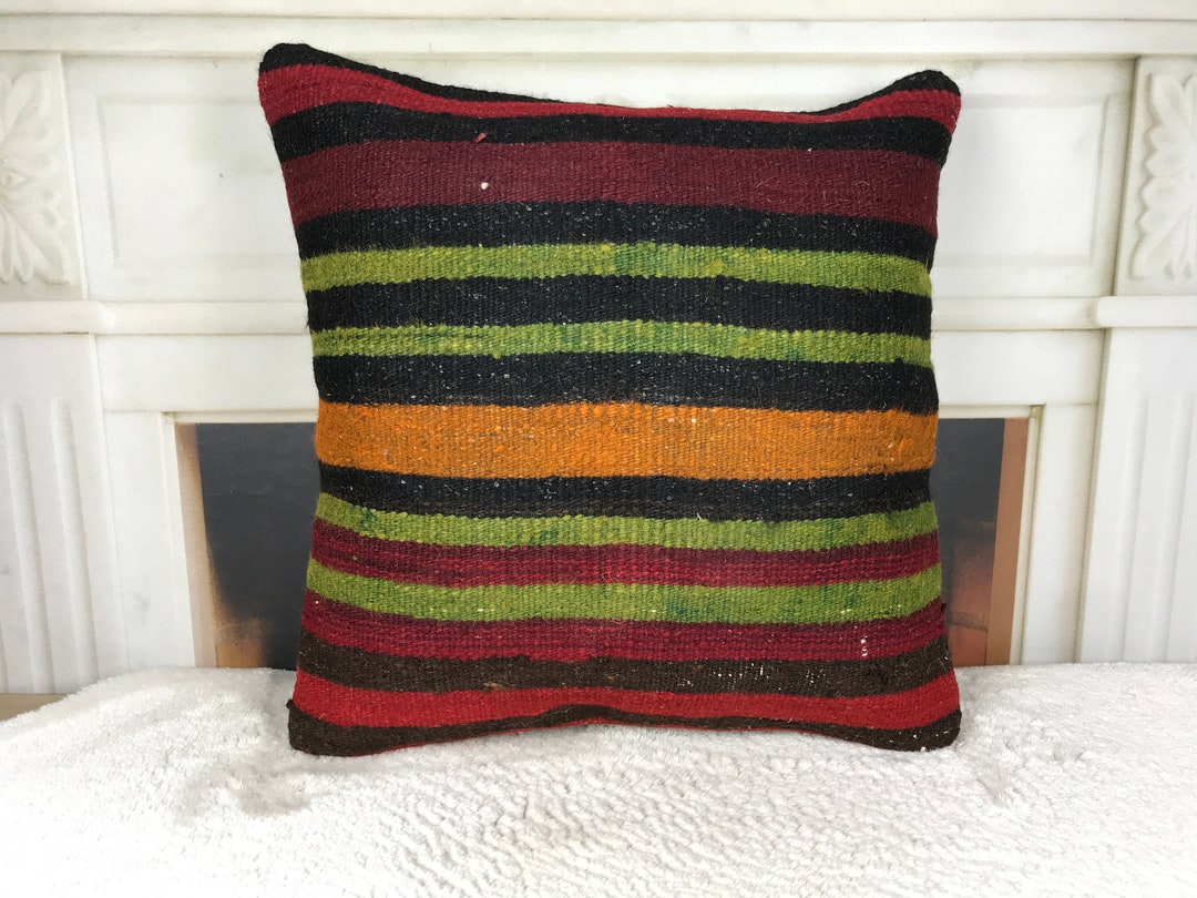 Nomadic Pillows, Cottage Style Pillow, Hand Woven Pillow, 18x18 Inches ...