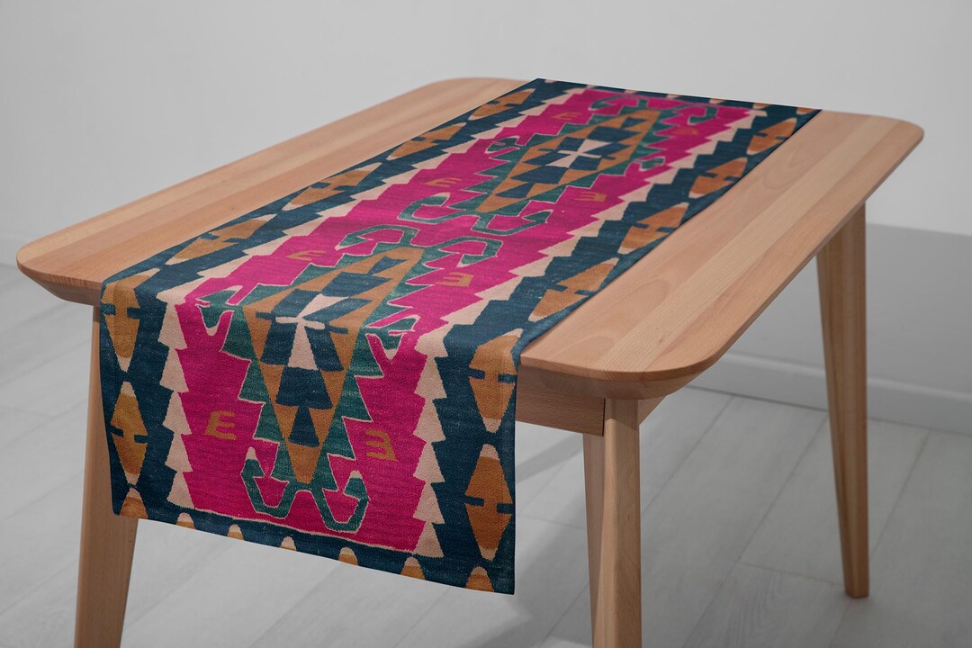 Oriental Style Table Scarf, Print Table Runner, Kitchen Table Cloth ...