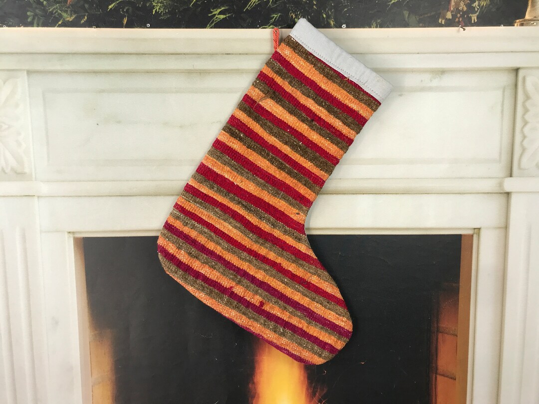 Warm Color Stocking, Tactical Stocking, Secret Santa Gift, Handmade ...