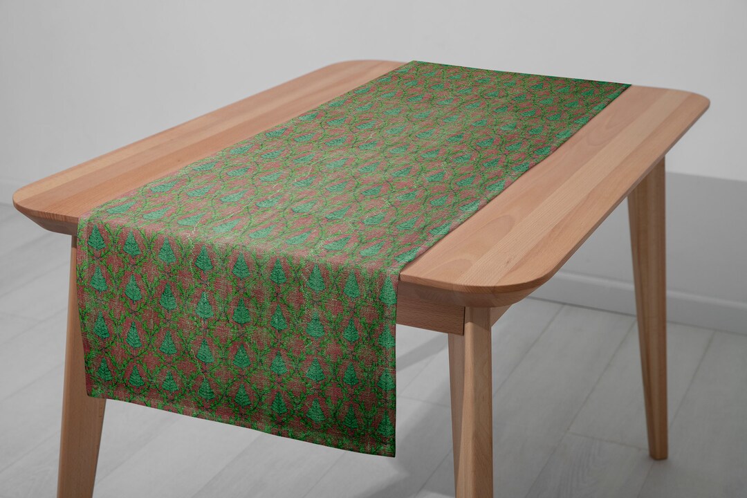 Trendy Textile Art Runner, Non-slip Table Scarf, Floral Table Sheet ...