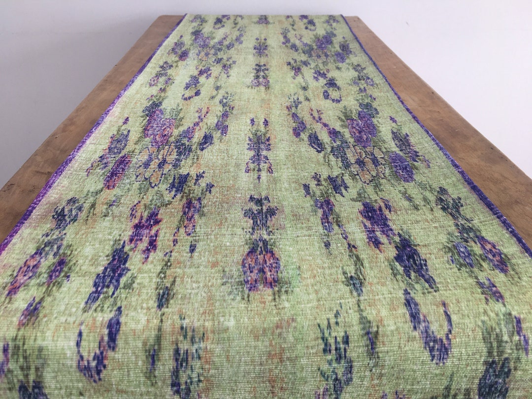 Abstract Design Table Scarf, Aesthetic Home Accessories, Floral Coffee ...