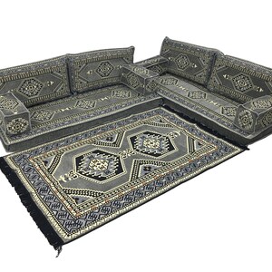 Majlis Seating Set, Modular Sofa, Arabic Seating, Sofa With Ottoman ...