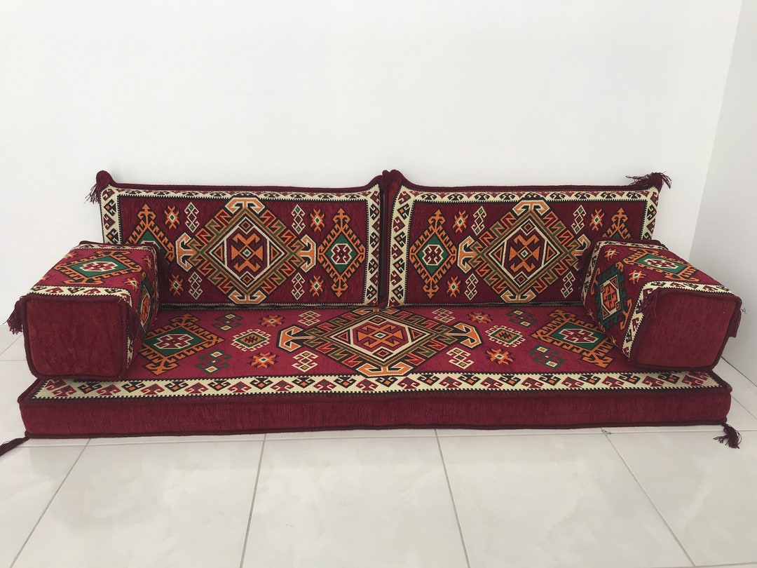 Floor Seating Sofa Sectional Sofa Cherry Rot Couch Arabic - Etsy