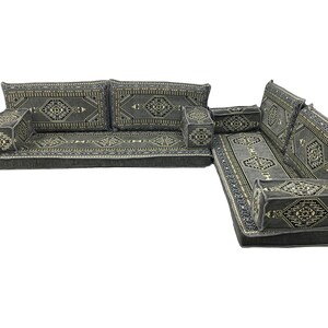 Majlis Seating Set, Modular Sofa, Arabic Seating, Sofa With Ottoman ...