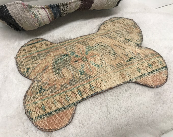 Non Slip Dog Mat, Bone Shaped Dog Mat, Custom Pet Mat, Pet Feeding Mat ...