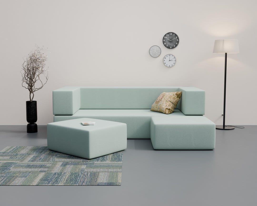 Modern Seating Sofa, Pastel Color Sofa, Indoor Modular Sofa, Cinema ...