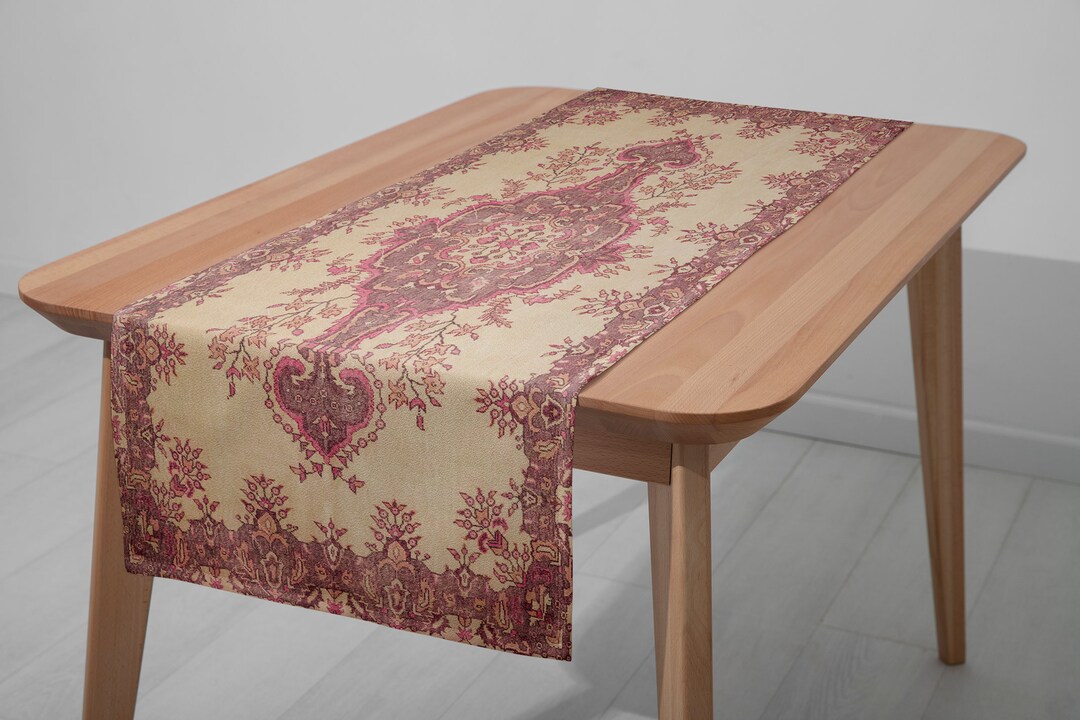 Charming Table Scarf, Middle Eastern Style Table Sheet, Rug Printed ...