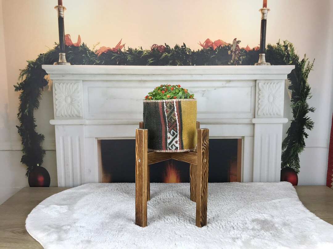 Plant Pot Holder, Vintage Planter, Plant Pot Basket, Embroidery Basket ...