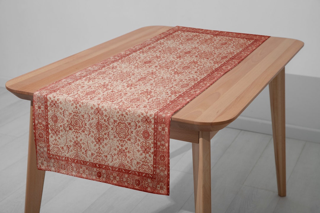 Spring Fall Holiday Runner, Rustic Table Scarf, Holiday Table Decor ...