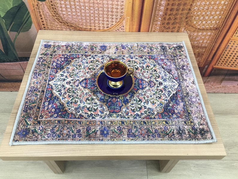 Turkish Rug Style Placemats, Vintage Patterned (12x18 Inches) 12795 - Etsy