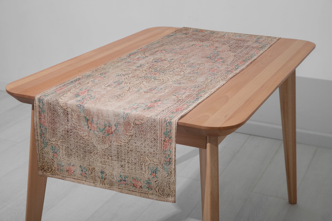 Vibrant Table Runner, Coffee Table Scarf, Pleasant Table Sheet ...