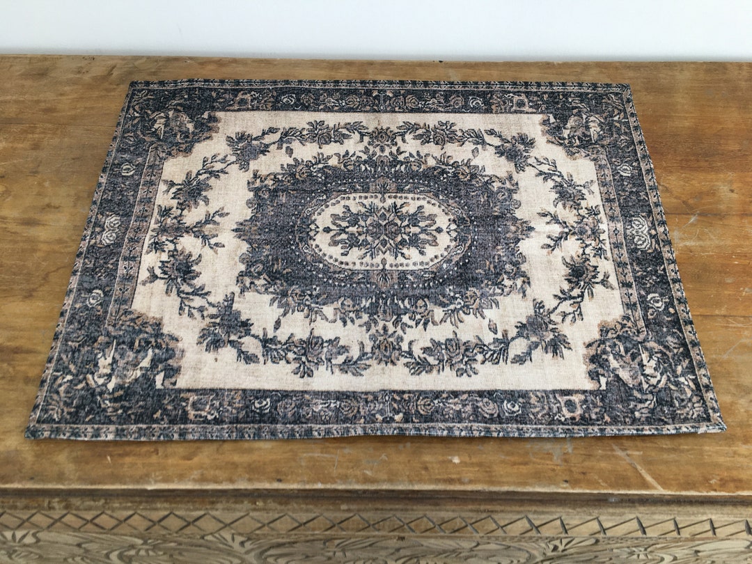 Resistant Desktop Decor, Rug Placemat, Oriental Table Mats, Authentic ...