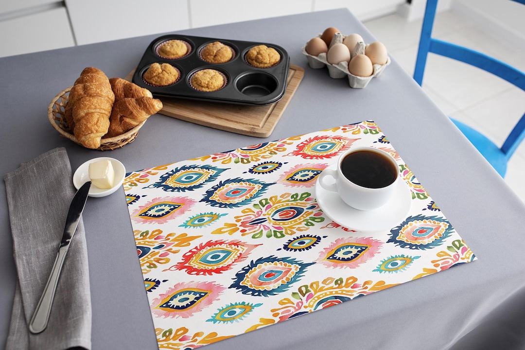 Wipeable Kitchen Placemats, Colorful Placemats, Trendy Placemats ...