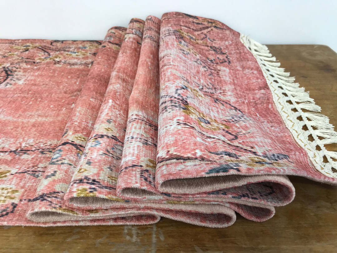 Washable Runner, Textured Table Scarf, Floral Pattern Runner, Reception ...