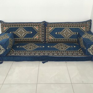 Floor Sofa Set, Arabic Majlis, Modular Sofa, Navy Blue Sofa, Reading ...