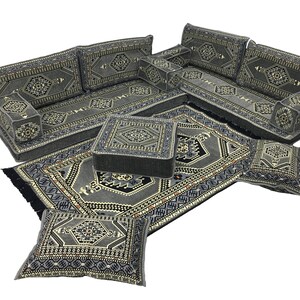 Majlis Seating Set, Modular Sofa, Arabic Seating, Sofa With Ottoman ...