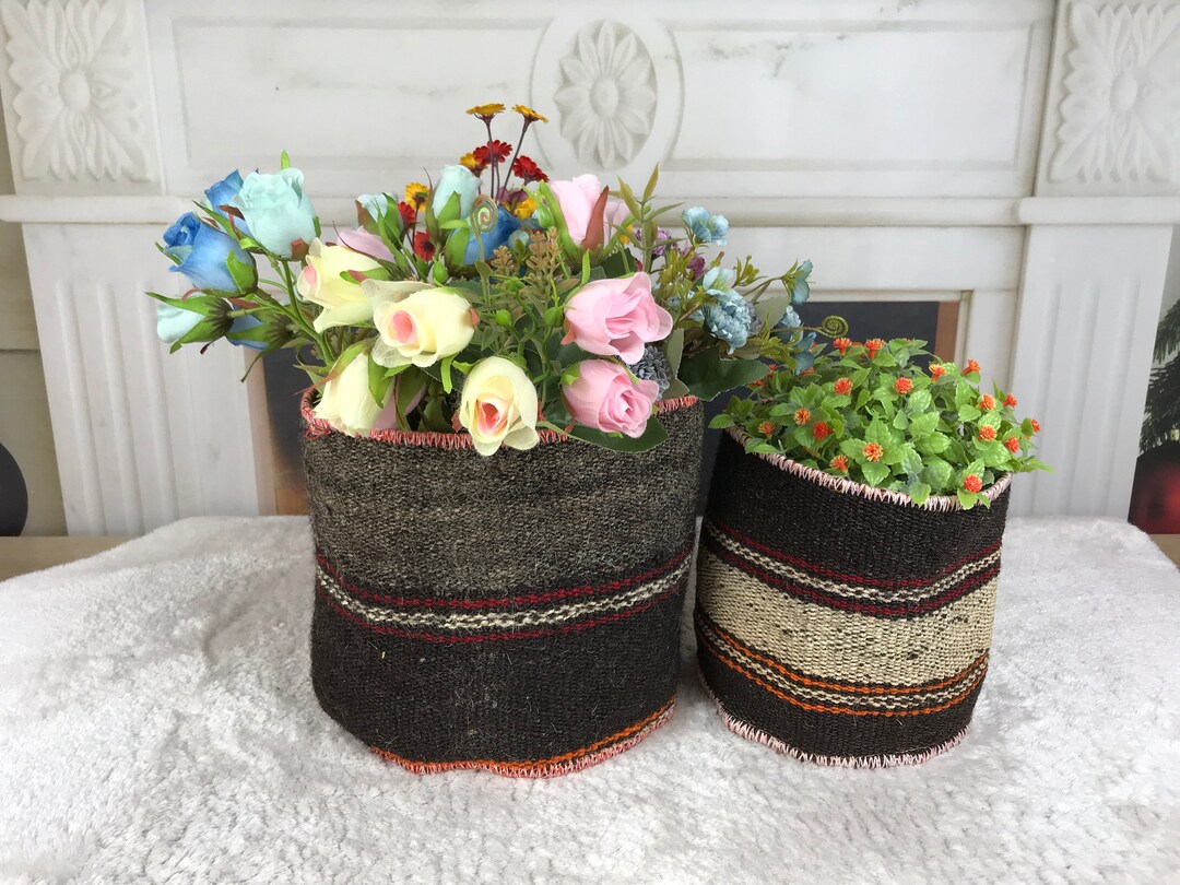Indoor Planters, Basket for Crafts, Hand Woven Planter, Flower Pot ...