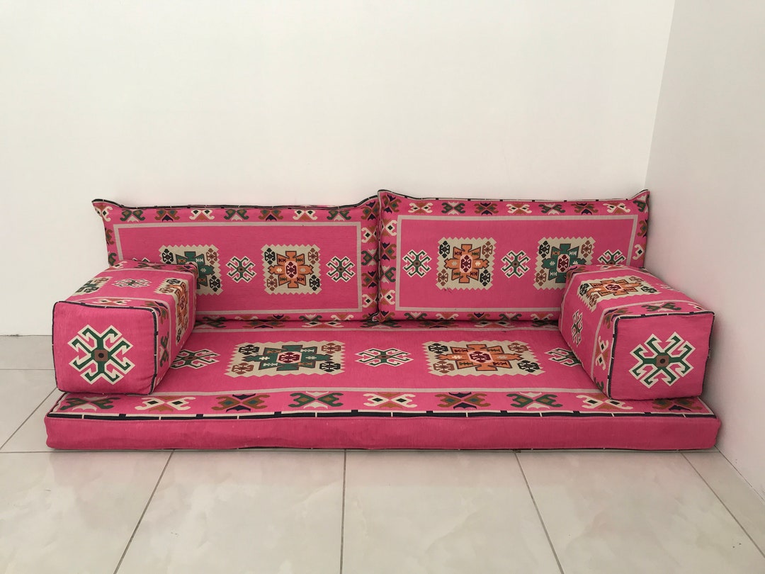 Pink Floor Seating, Majlis Sofa Set, Arabic Sofa, Floor Couch, Window ...