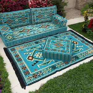 Arabic Majlis Set, Floor Sofa Seating, Floor Cushion Set, Reading Nook ...