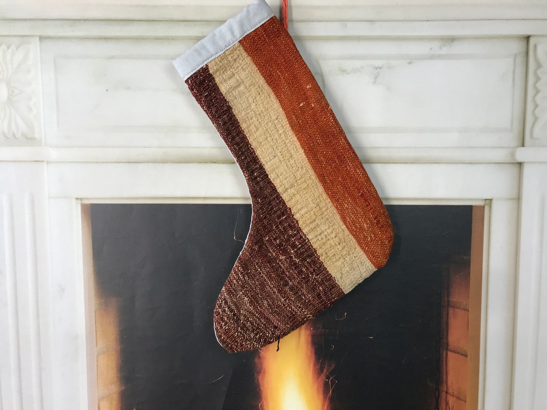 Triple Stocking, Family Stocking, Merry Stocking, Wool Stocking ...