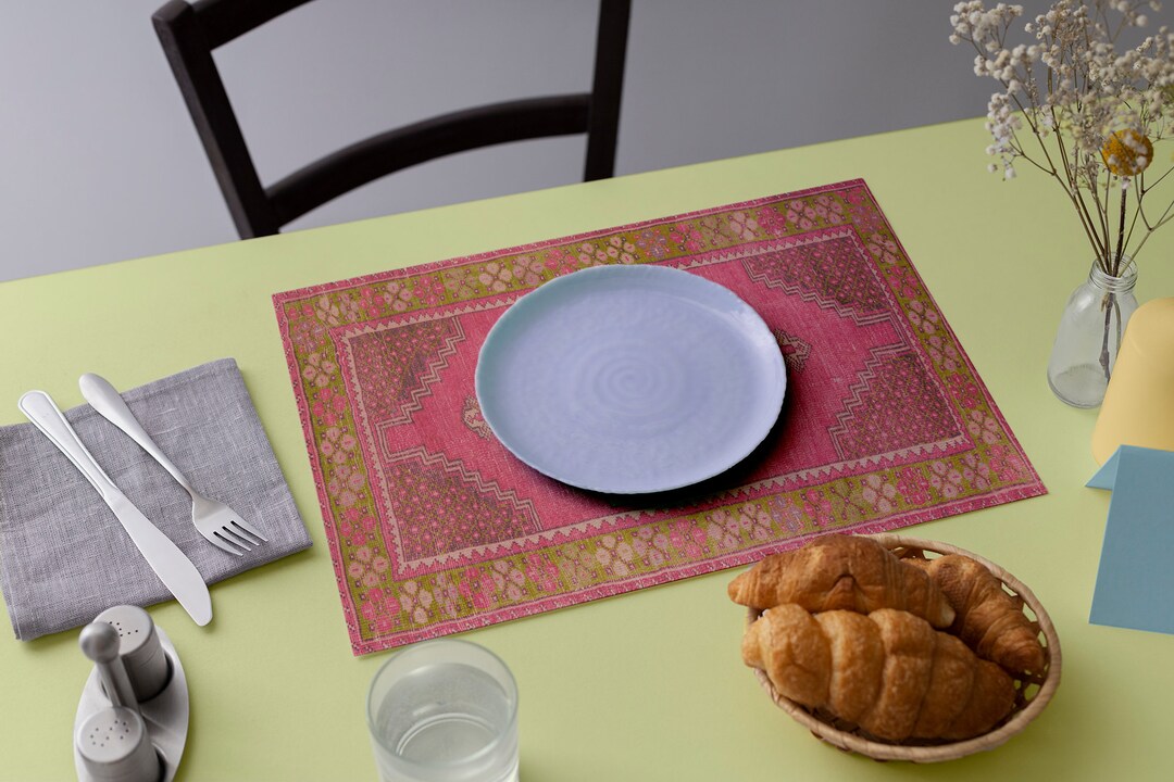 Artisan-inspired Table Placemats, Decorative Table Setting, Burlap ...