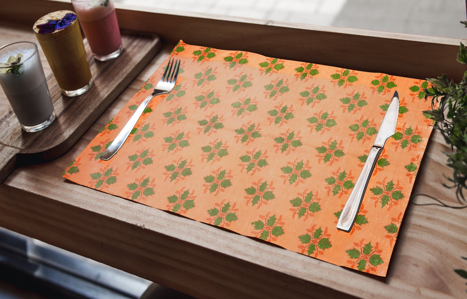 Artisan-inspired Decorative Table Placemats, Retro Rug Table Setting ...