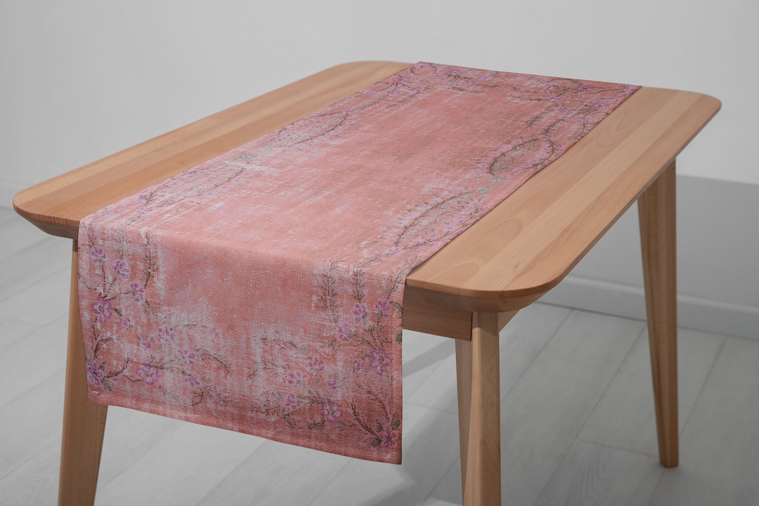 Retro Runner, Impressive Table Scarf, Rustic Pattern Runner, Accent ...