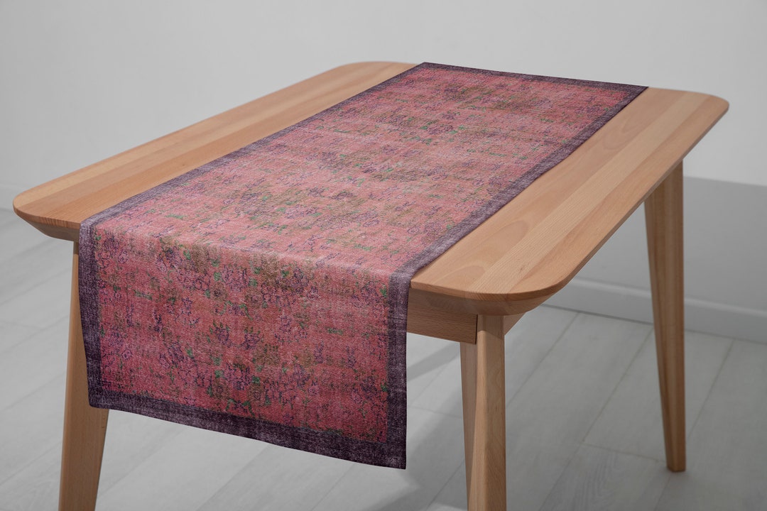 Harmonic Color Table Scarf, Pastoral Runner, Farmhouse Table Sheet ...