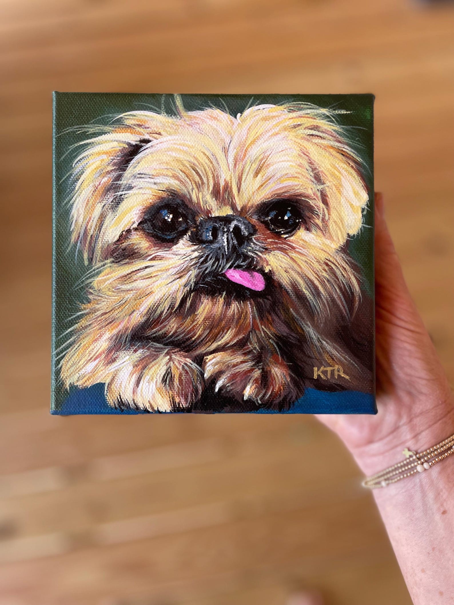 Pet Portrait, Pet Portrait Painting, Dog Painting, Acrylic Pet Portrait ...