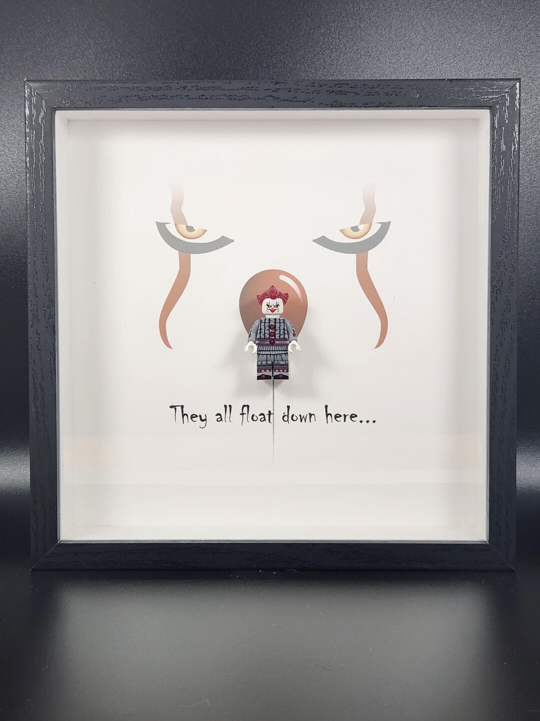 It's Pennywise Minifigure Keepsake | Shadow Box | Gift | Personalized ...
