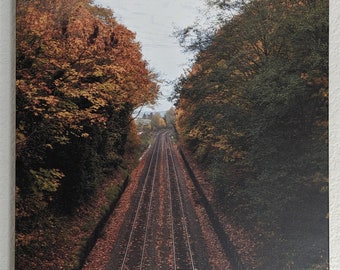 Train Print Train Poster Train Art Train Tracks Canvas - Etsy