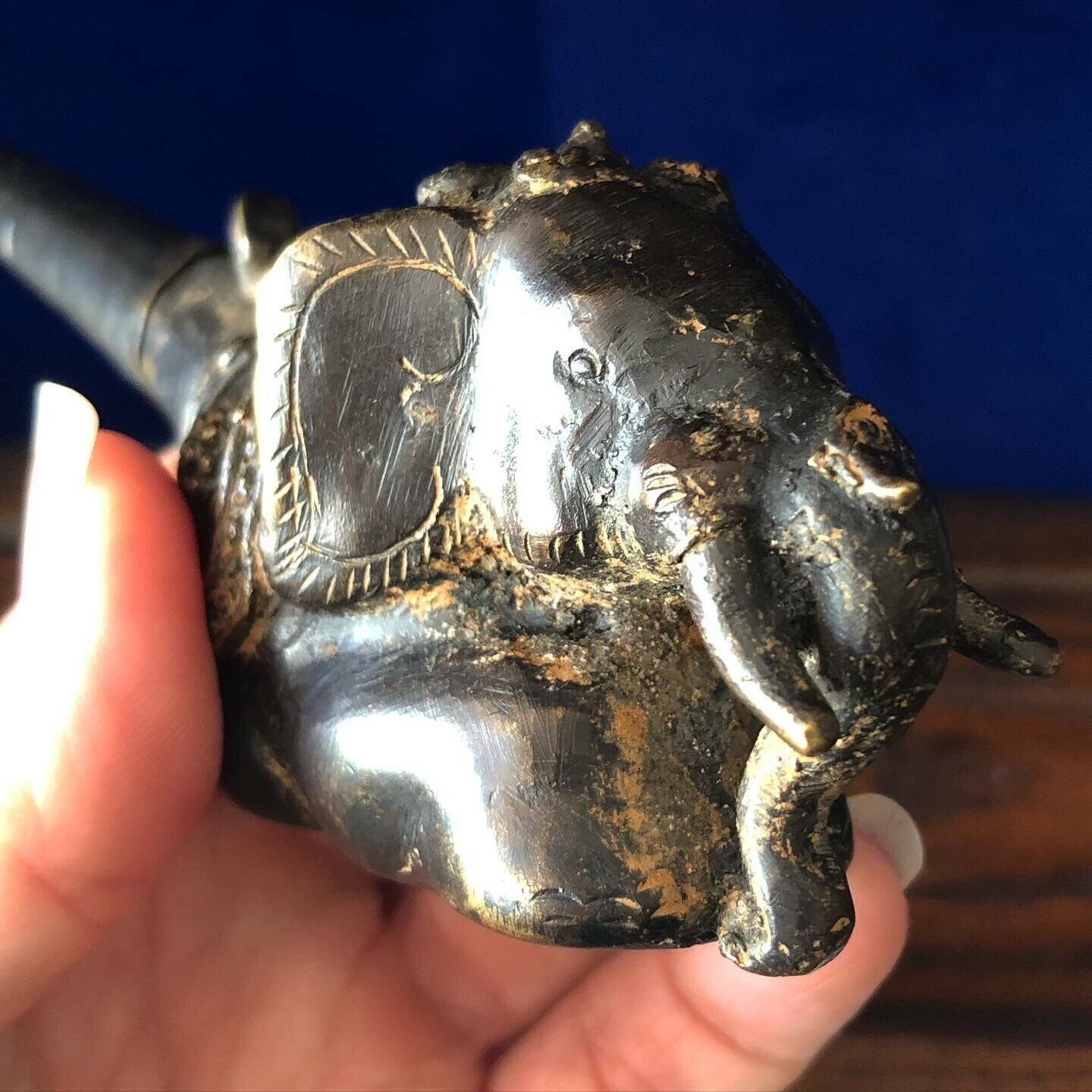 Vintage Thai Elephant Figural Pipe - Etsy