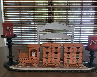 Wooden Train Advent Calendar | Etsy
