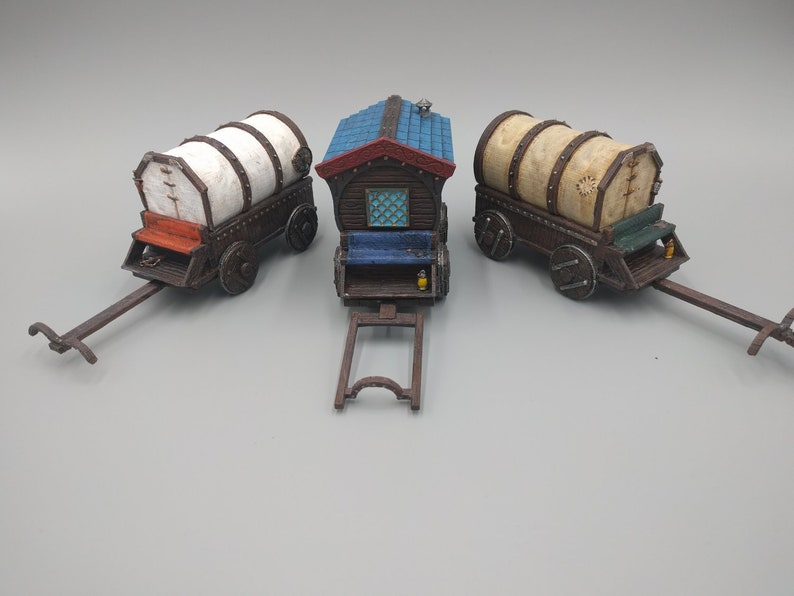 Hero's Hoard Modular Caravan Carts and Wagons for DND | Etsy
