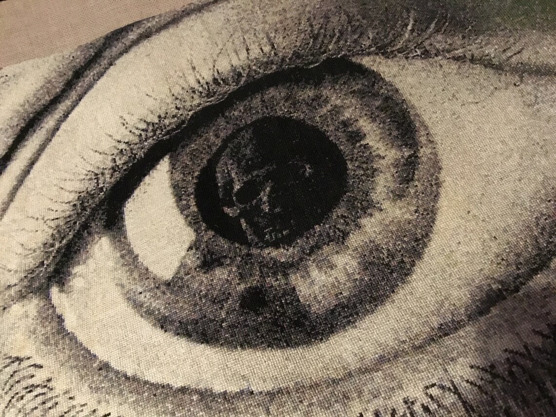 M.C. Escher 'eye' Cross Stitch Embroidery Art | Etsy