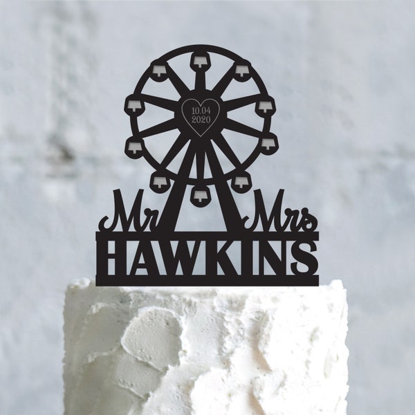 Ferris Wheel Name Cake Topper - Etsy